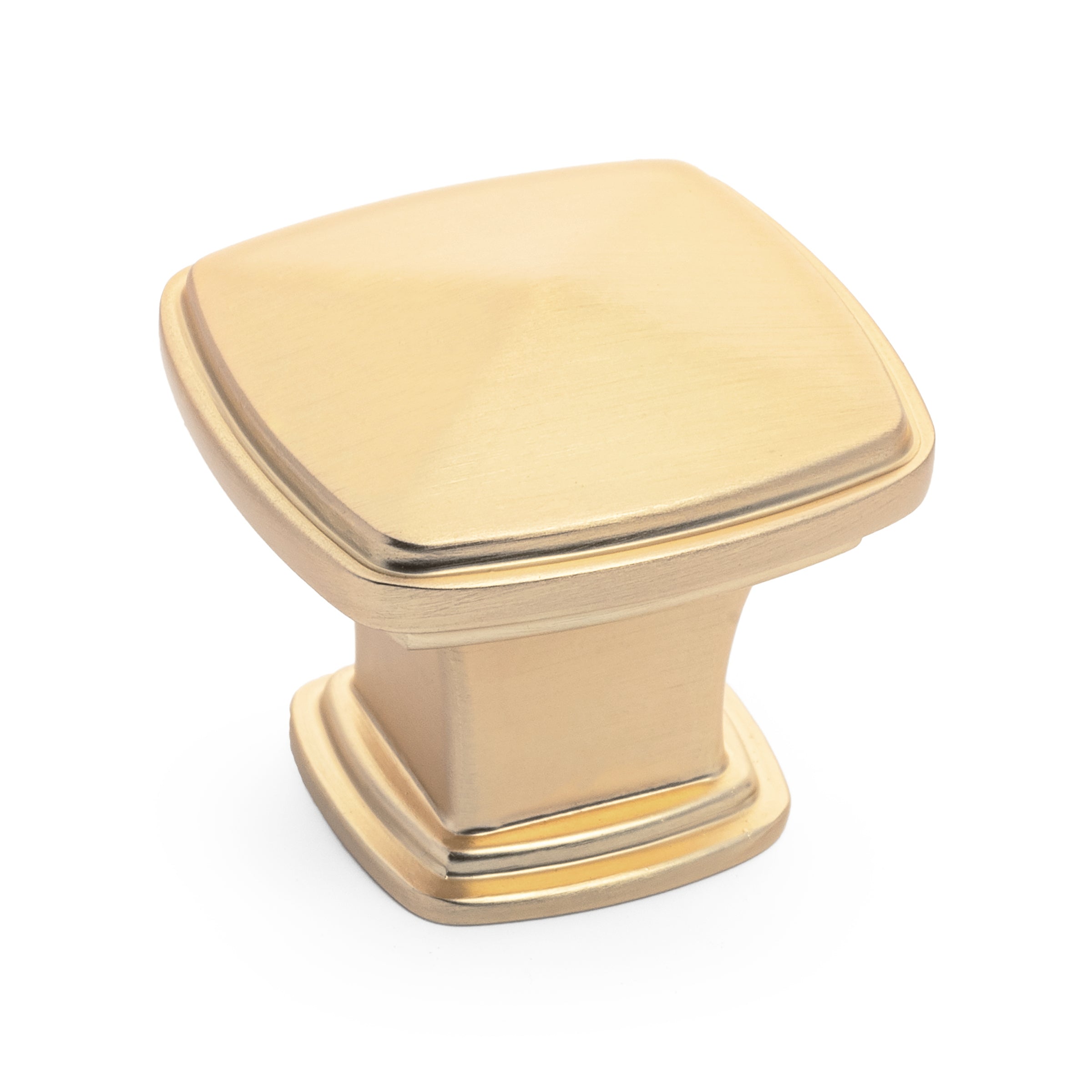 Diversa Brushed Gold Square Solid Cabinet Knob – Diversa-Hardware.com