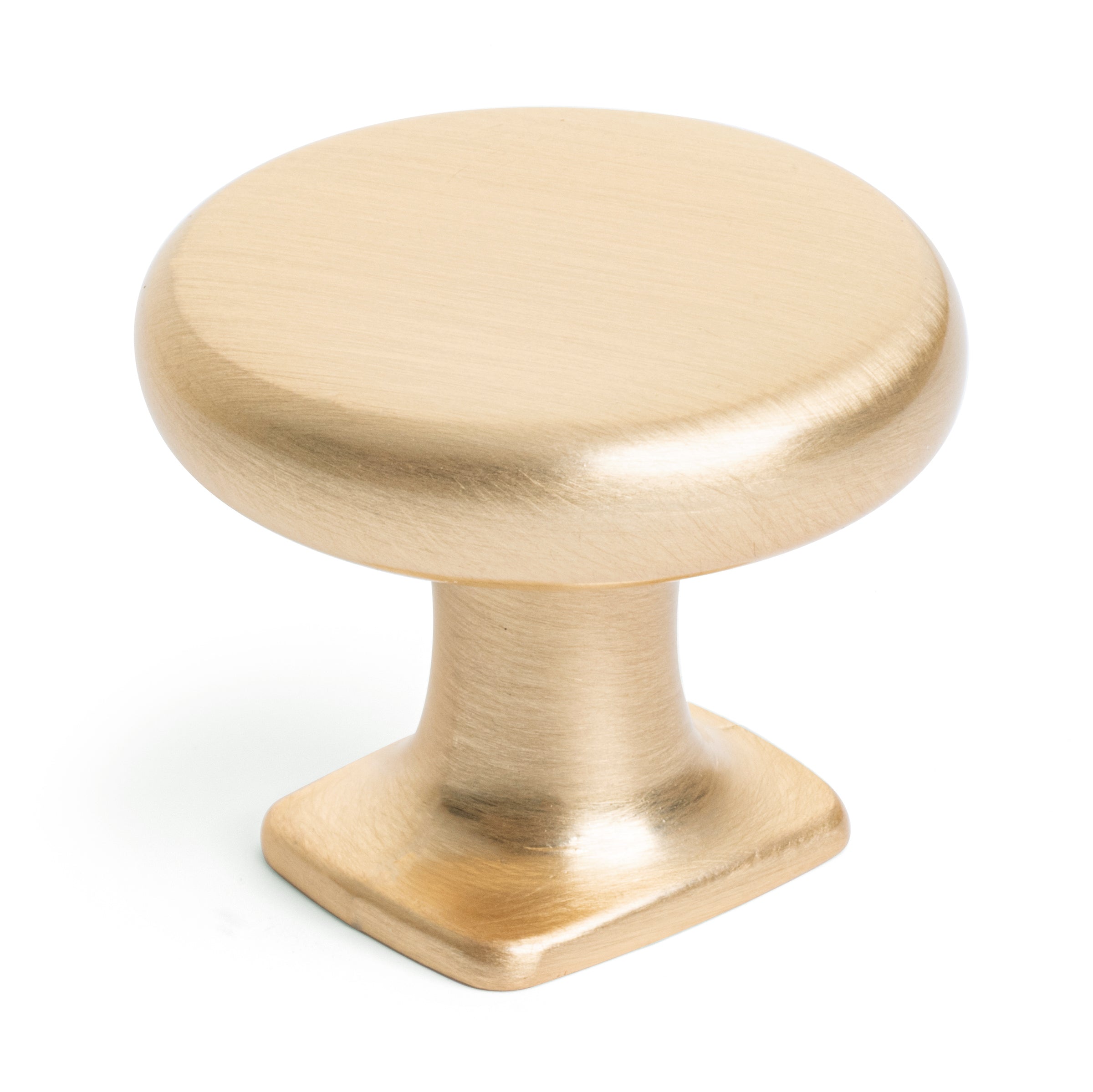 Diversa Brushed Gold Round Solid Cabinet Knob – Diversa-Hardware.com